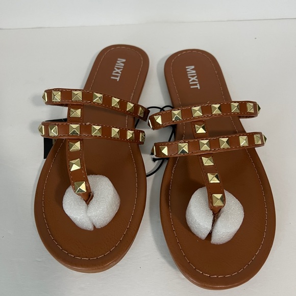 Mixit | Shoes | Nwt Mixit Womens Aman Flat Sandals Color Coac Size 7 ...